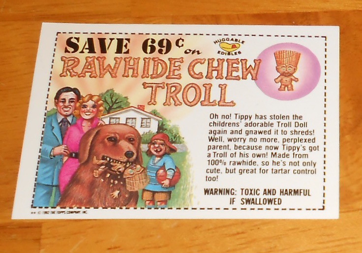Trash Can Troll Fountain Jerk Dirk Card Promo 3.5x2.5 Card Handbill ...
