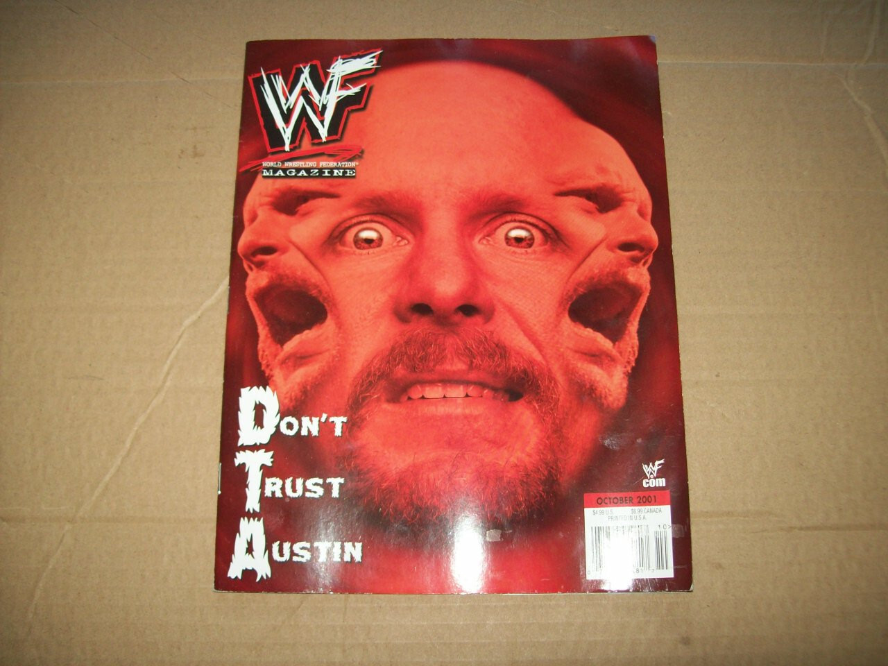 * WWF Magazine 10/2001 NWO STONE COLD STEVE AUSTIN WcW TRIPLE H ECW WWE ...