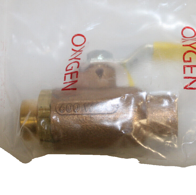 3/4" APOLLO 70-204-57 BRONZE SOLDER END BALL VALVE CLEANED FOR OXYGEN ...