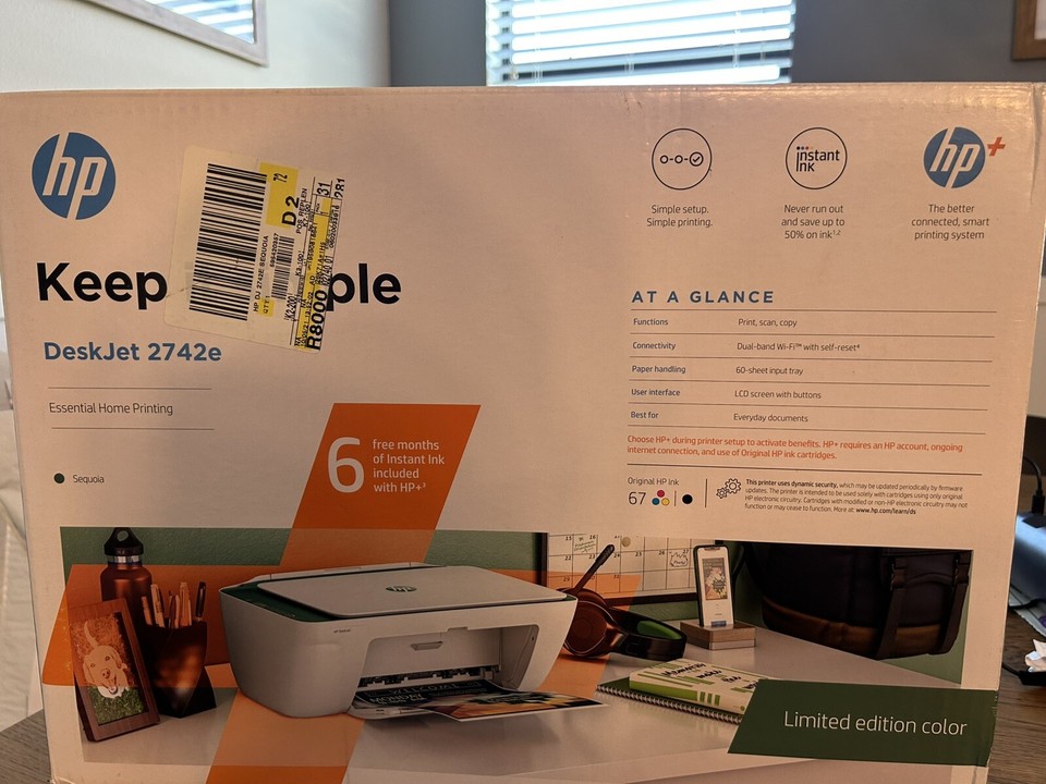 HP DeskJet Wireless Printer WIFI Bluetooth USB All-in-One Scan Copy INK ...