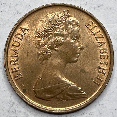 1970 Bermuda One Cent Bronze Coin Elizabeth II 2nd Portrait KM# 15 | eBay
