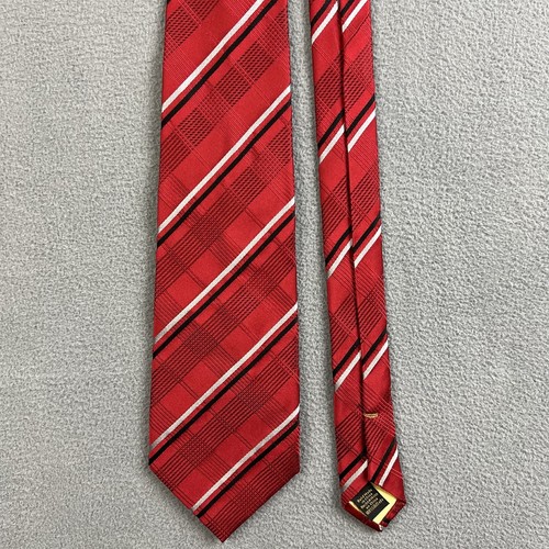 Donald J Trump Silk Necktie Signature Collection Red Black Silver ...