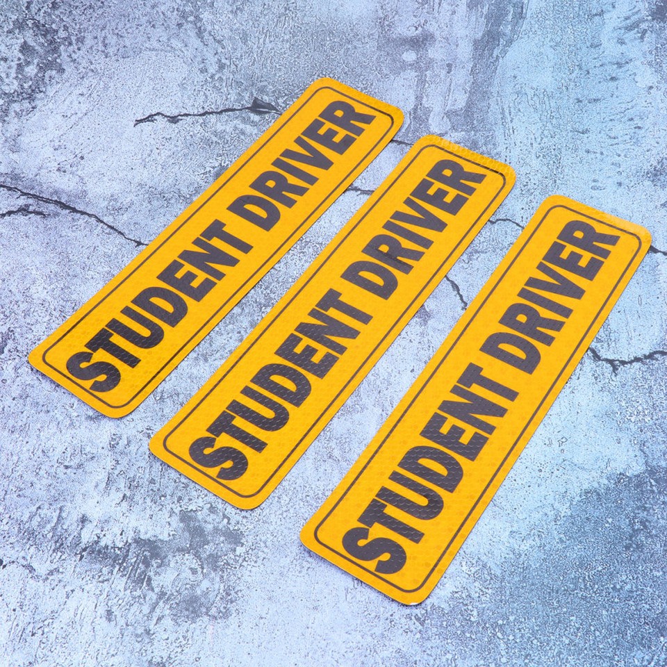 3 Pcs Temporary Construction Sign - Magnet Sticker | eBay