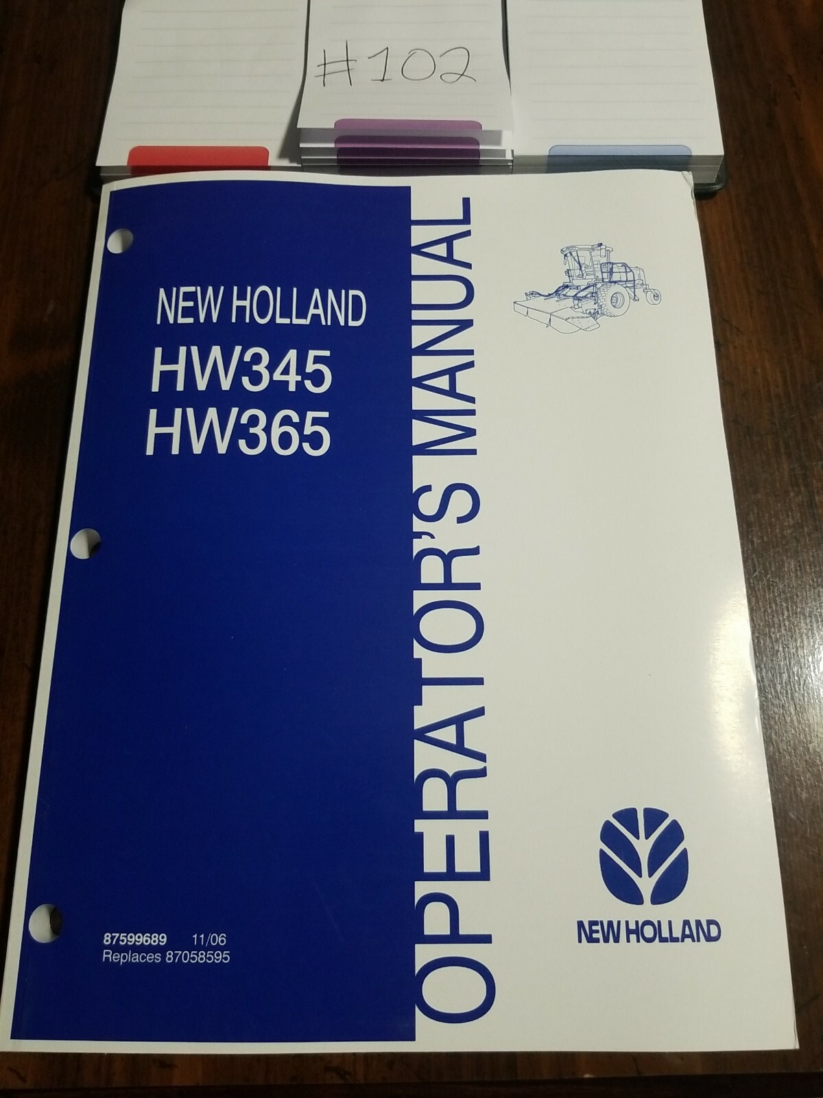 New Holland HW345 HW365 Operatora Manual | eBay