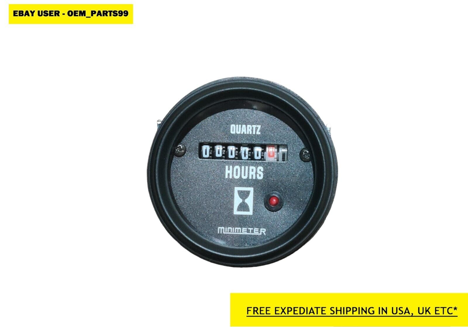 JCB PARTS - ANALOG HOUR METER 12V - GENSET AND COMPRESSOR | eBay