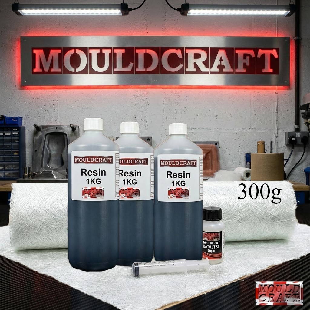 Fibreglass 3 Metre² REPAIR KIT 3mx300g MATTING + 3kg Polyester Resin ...