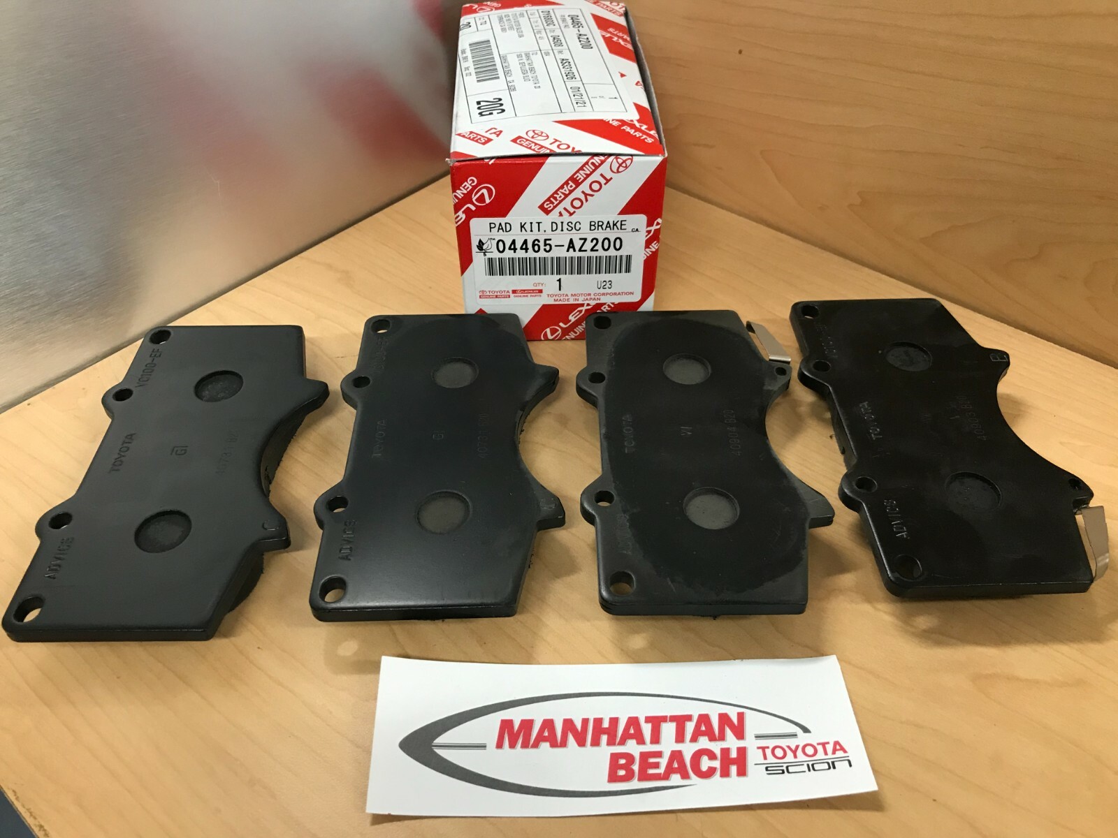 03-24 4RUNNER, 16-23 TACOMA Front Brake Pads Genuine Toyota Ceramic ...