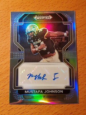 2022 Prizm Draft Silver Autographs #138 Mustafa Johnson Colorado Rookie ...