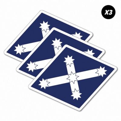 3X Eureka Diamond Flags Sticker Aussie Car Flag 4x4 Funny Ute | eBay ...
