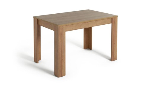 Miami 4 Seater Dinner Table Oak Effect Modern Kitchen Furniture for any ...