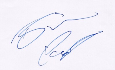 BRIAN CONLEY AUTOGRAPH SIGNED CARD ( COMEDIAN / EASTENDERS ) COA 55 ...