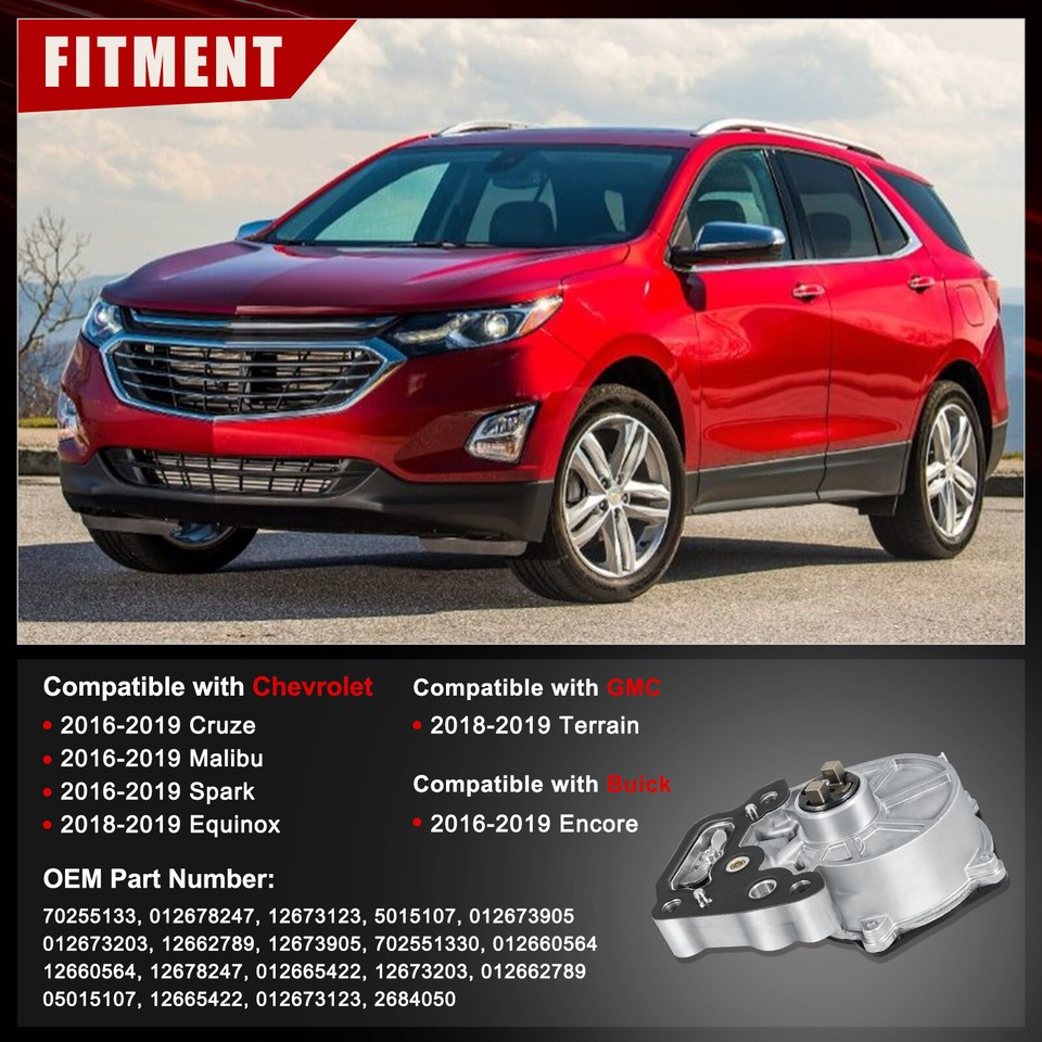 12704586 12660564 Brake Vacuum Pump For 2016-2019 Chevy Cruze Malibu ...