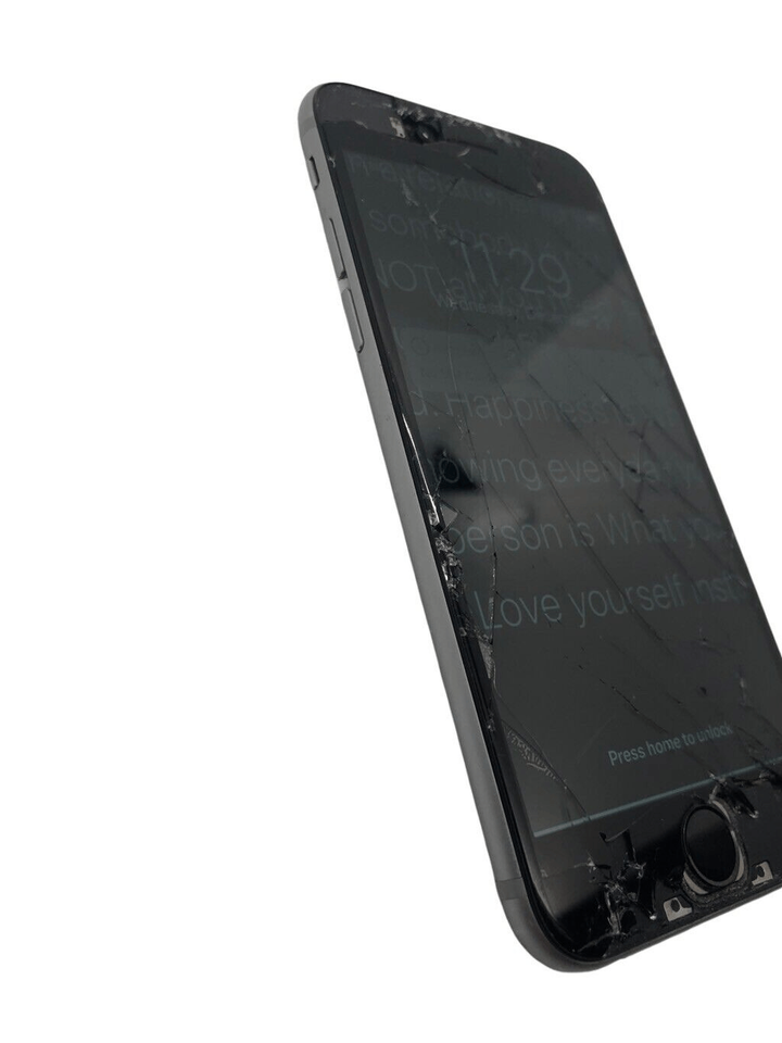 Apple iPhone S Model A1633 Locked, No Sim, Cracked Screen, Powers On | eBay