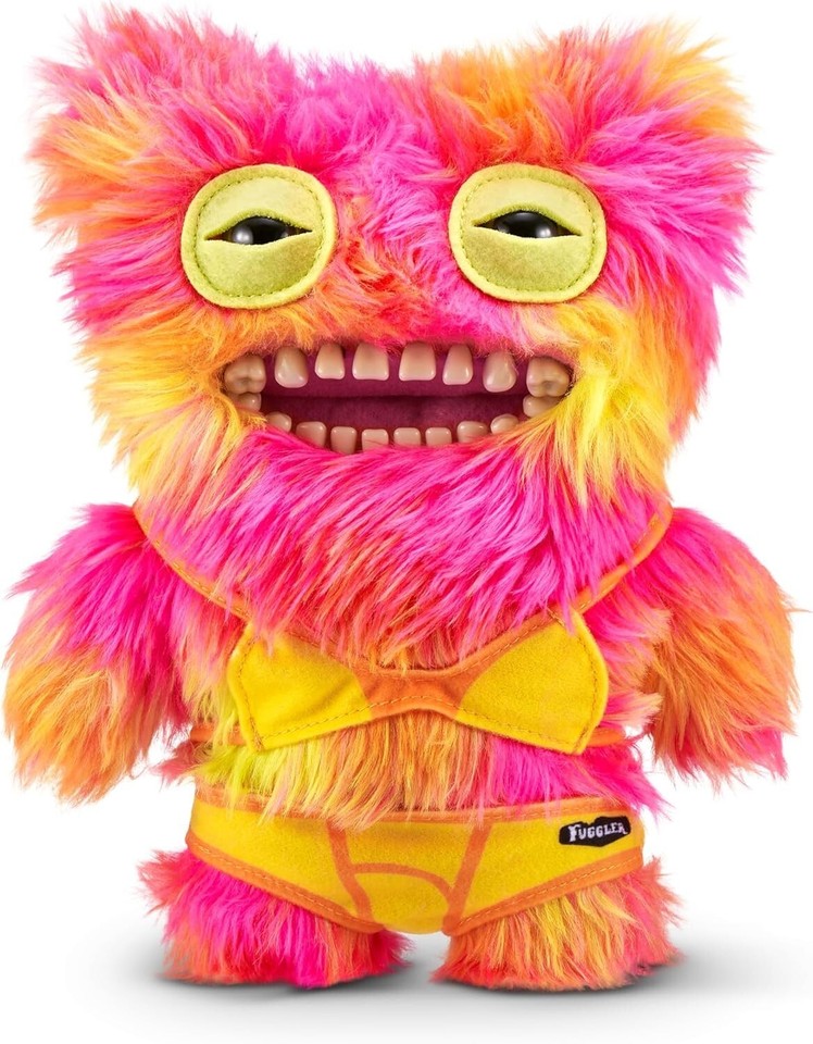 Fuggler Funny Ugly Monster 9" Plush Vacay Vibes Hairy Gold Double ...