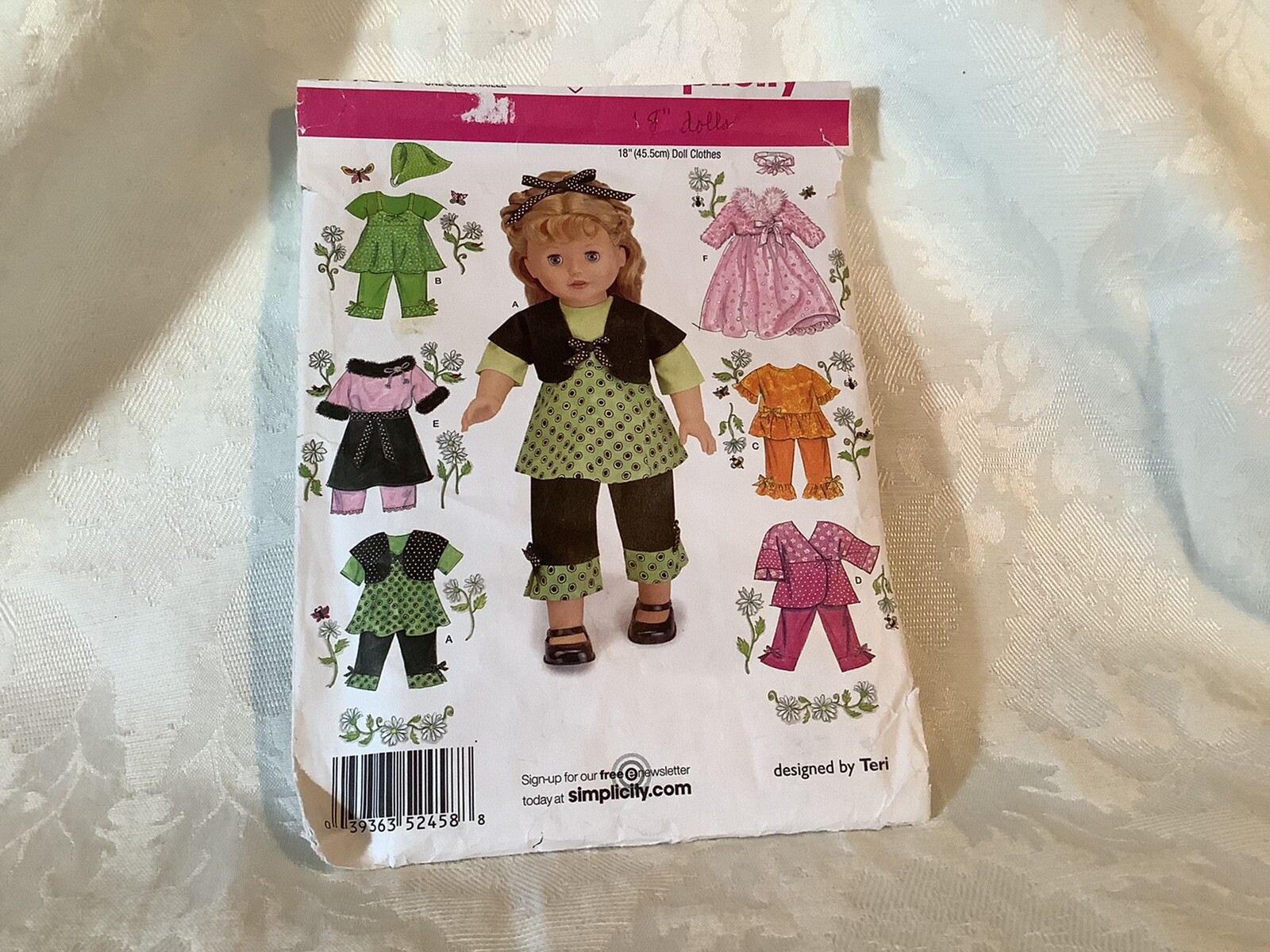 Vintage Simplicity Pattern #2458 18” Doll Clothes Cut | eBay