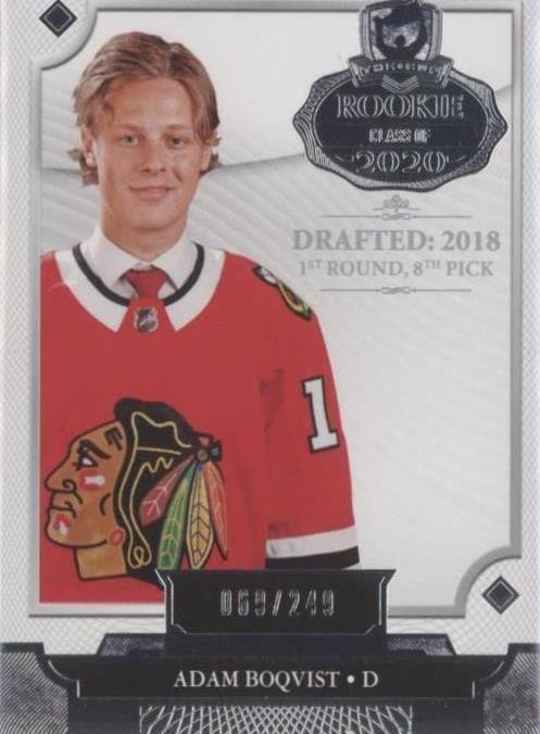 2019-20 Upper Deck The Cup - Rookie Class of 2020 Adam Boqvist #2020-AB ...