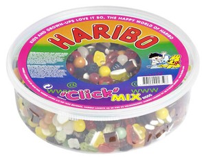 HARIBO CLICK MIX 800g - Weingummi - Lakritz - Dragee - Box | eBay