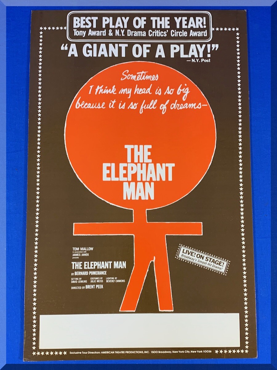 The Elephant Man Play Poster
