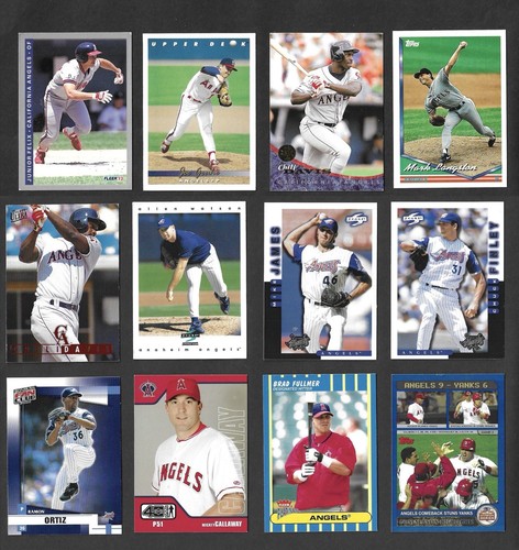 Lot of 12 Anaheim California Los Angeles Angels MLB Baseball Cards ...