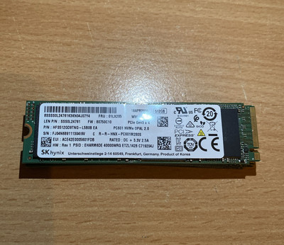 SK HYNIX PC601 512GB SSD M.2 PCIe (Gen3 x 4) NVMe (SSS0L24761) | eBay