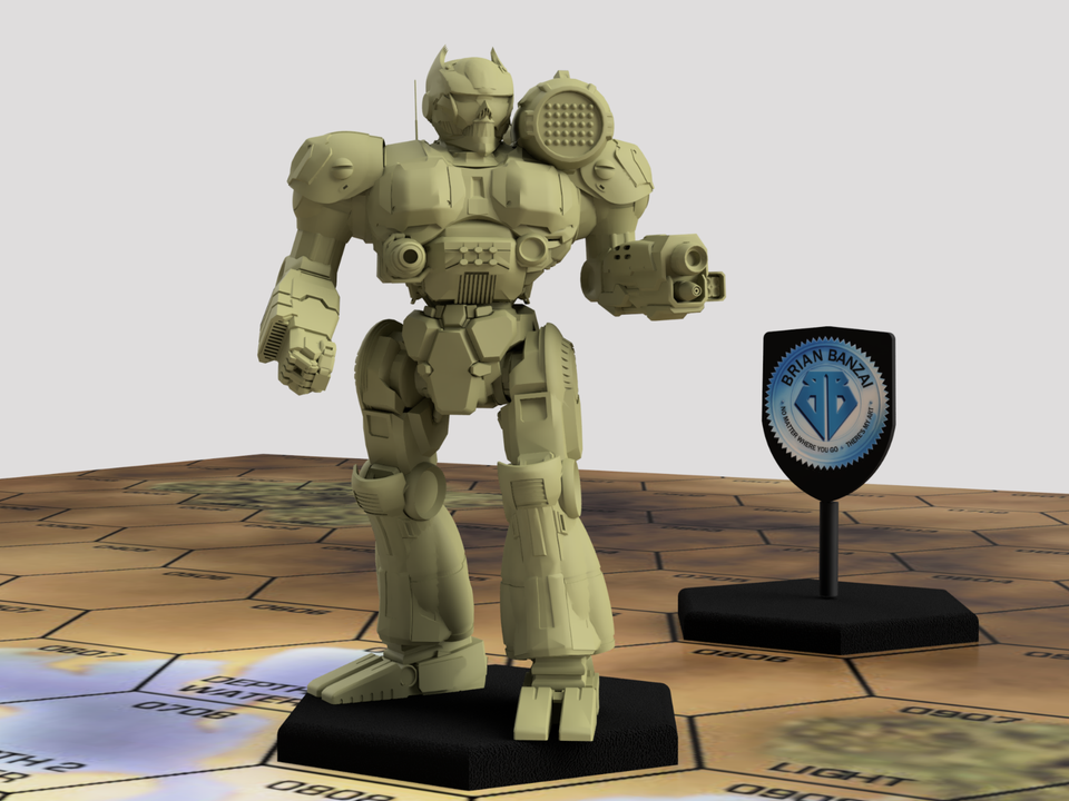 Akuma AKU-1X | Brian Banzai Exclusive BattleMech | Battletech Miniature ...