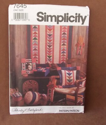 Simplicity Shirley Botsford School of Quilting Uncut Pattern 7645 | eBay
