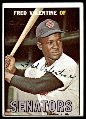 1967 Topps Fred Valentine Washington Senators #64 * | eBay