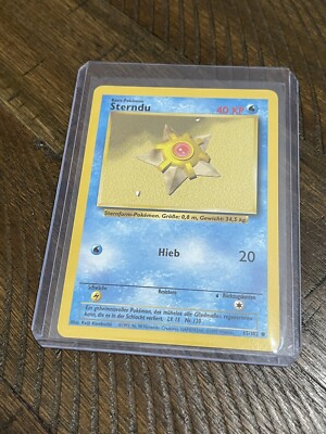 STARYU / STERNDU First Edition GERMAN LANGUAGE Pokemon card 65/102 ...