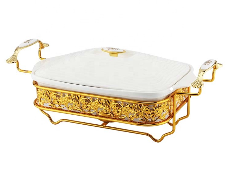 Luxury ceramic chafing dish food warmer for wedding and party with ...