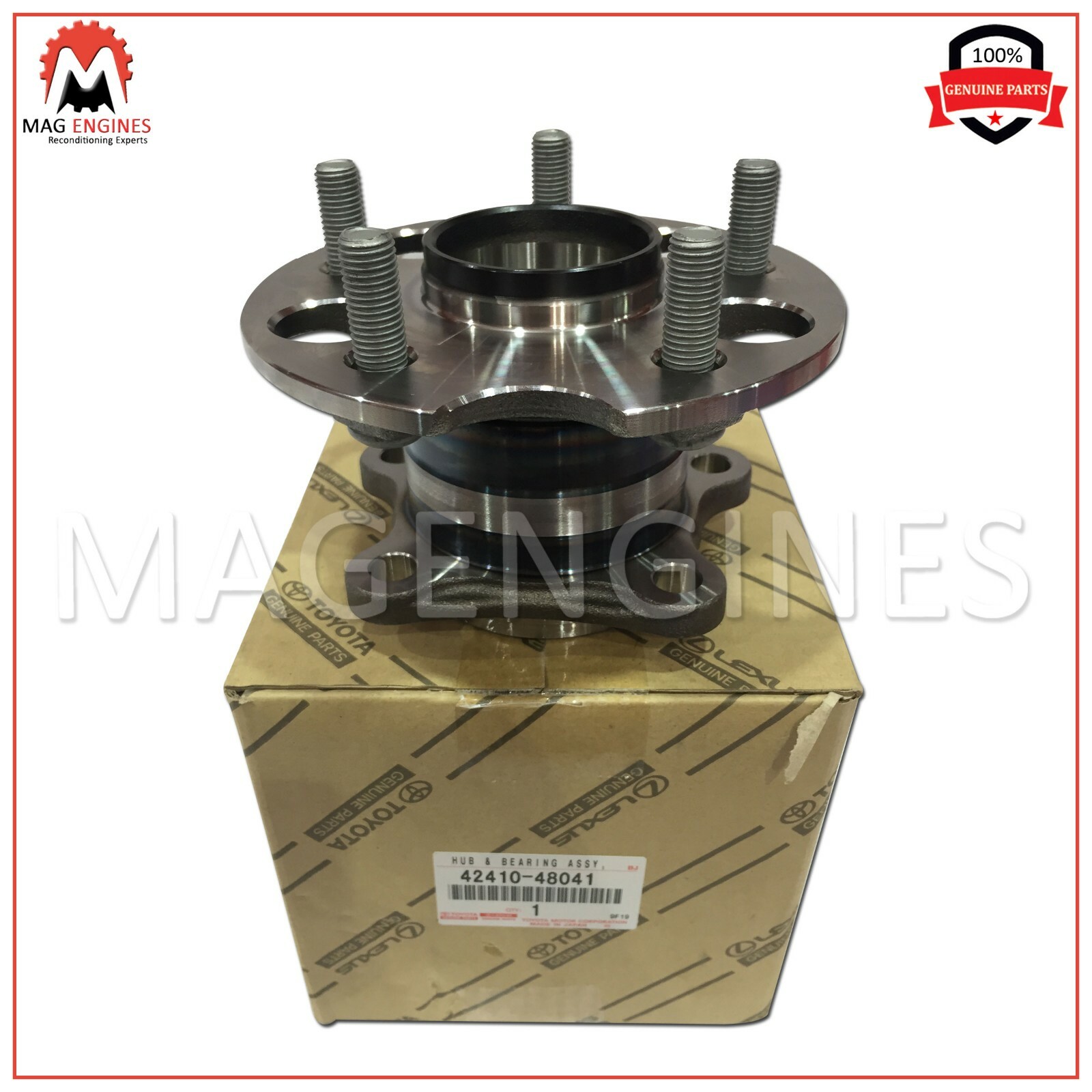 42410-48041 GENUINE OEM HUB & BEARING ASSY, REAR AXLE, RH/LH 4241048041 ...