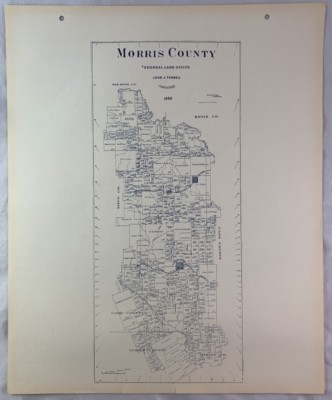 Antique General Land Office Map Morris County Texas Showing Plats ++ | eBay