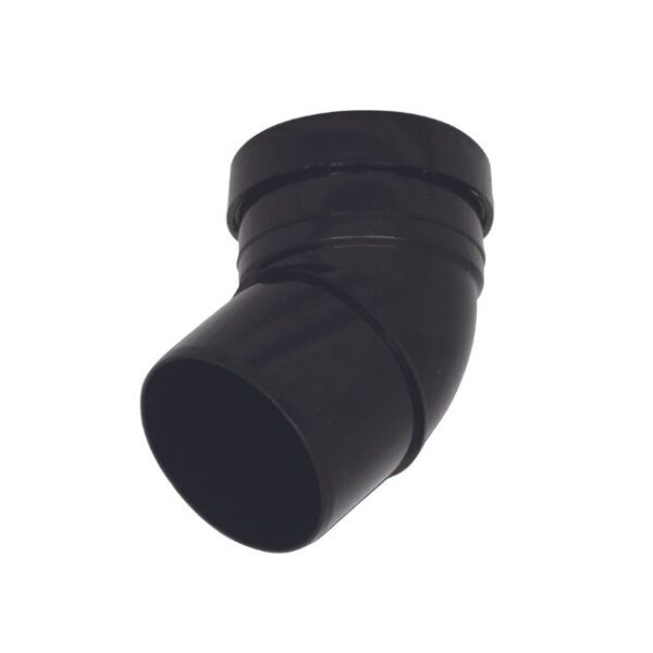 200mm (8 Inch) Industrial Guttering & 160mm Downpipe Fittings in Black ...