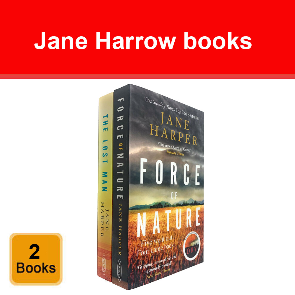 Jane Harrow Collection 2 Books Set The Lost Man, Force of Nature NEW ...