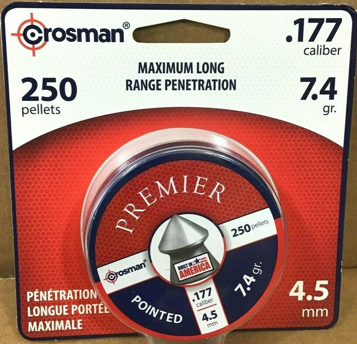 Crosman Premier Pointed Pellets .177 Cal TINS OF 250 - C17 | eBay