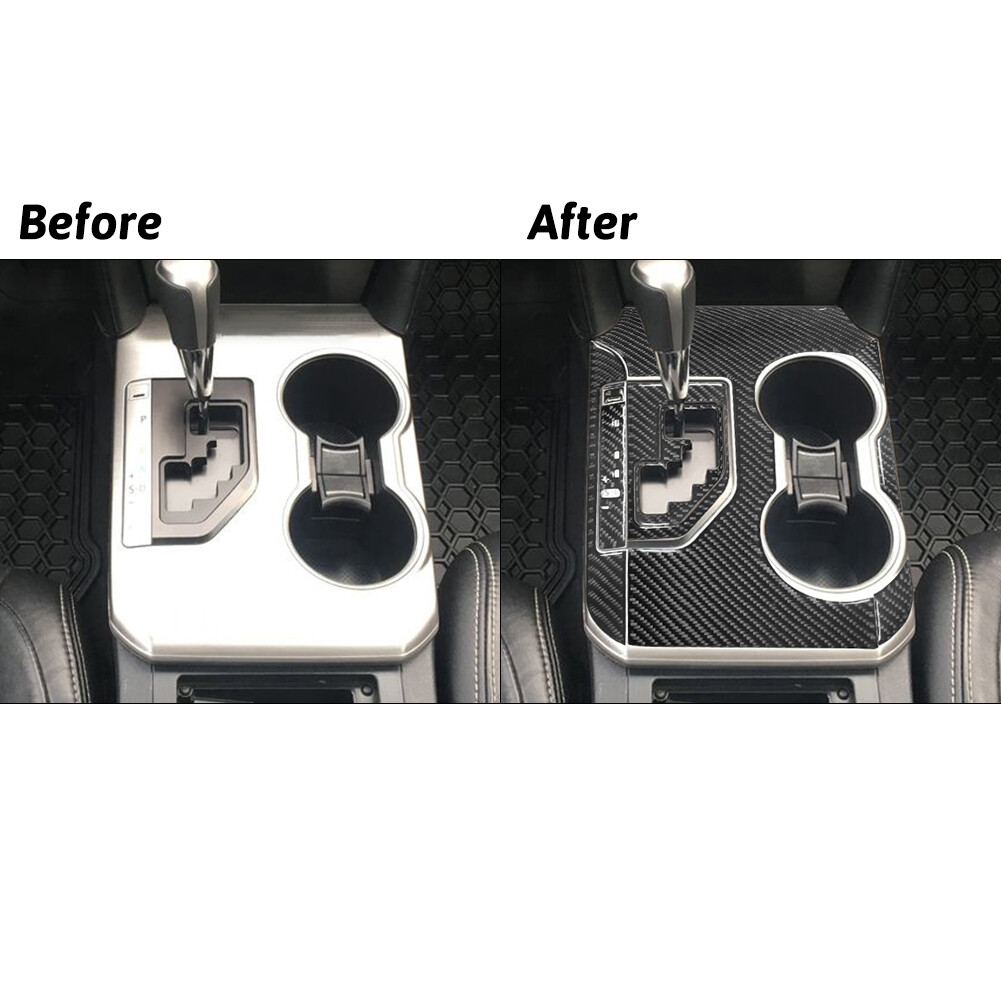 10Pcs For Toyota Camry 2012-14 Carbon Fiber Console Gear Shift Cover ...