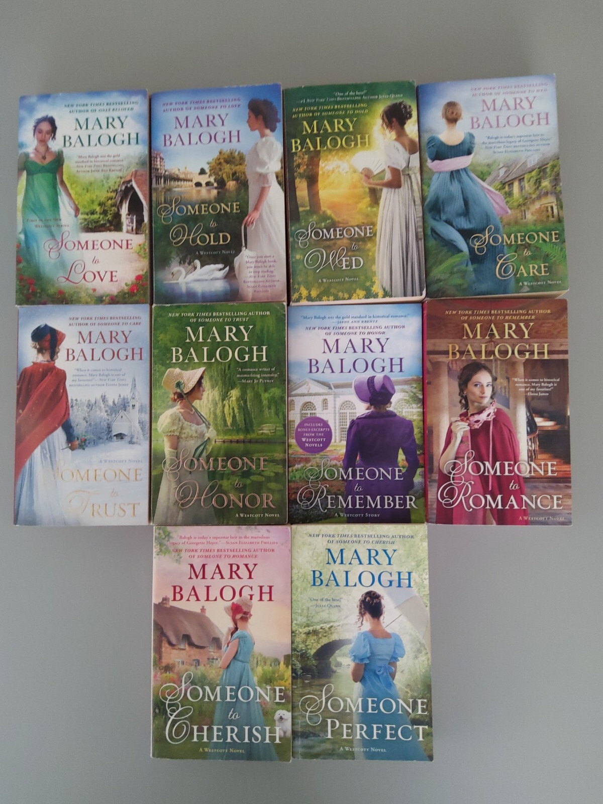 Lot of 10 - Mary Balogh - Westcott Series - Complete 1-9 Plus 1 novella ...