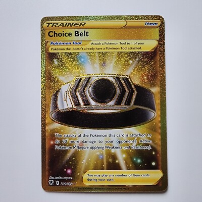 Choice Belt 211/189 Gold Holo Full Art Secret Rare Pokemon Astral ...