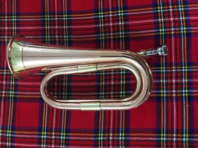 Professional British Army Bb Bugle Copper With Hard Carrying Case ...