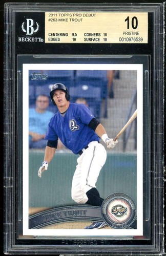 Mike Trout Rookie Card 2011 Topps Pro Debut #263 (PRISTINE) (pop 3) BGS ...