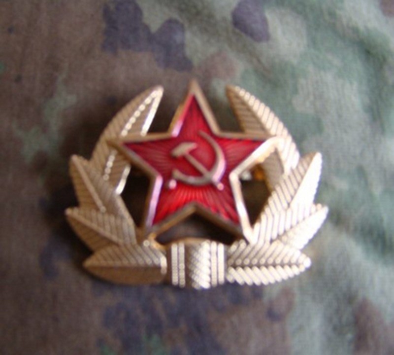 The Soviet Union USSR Army Cap Hat Red Star Pin Badge Cockade ...