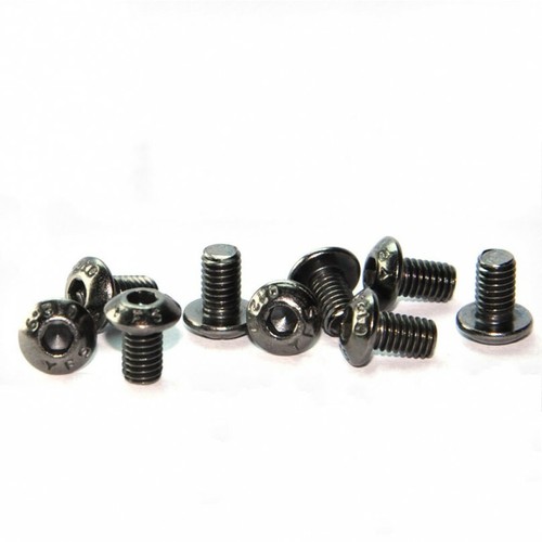 10pcs M2~M6 12.9 alloy steel nickel plated half round head hexagon ...