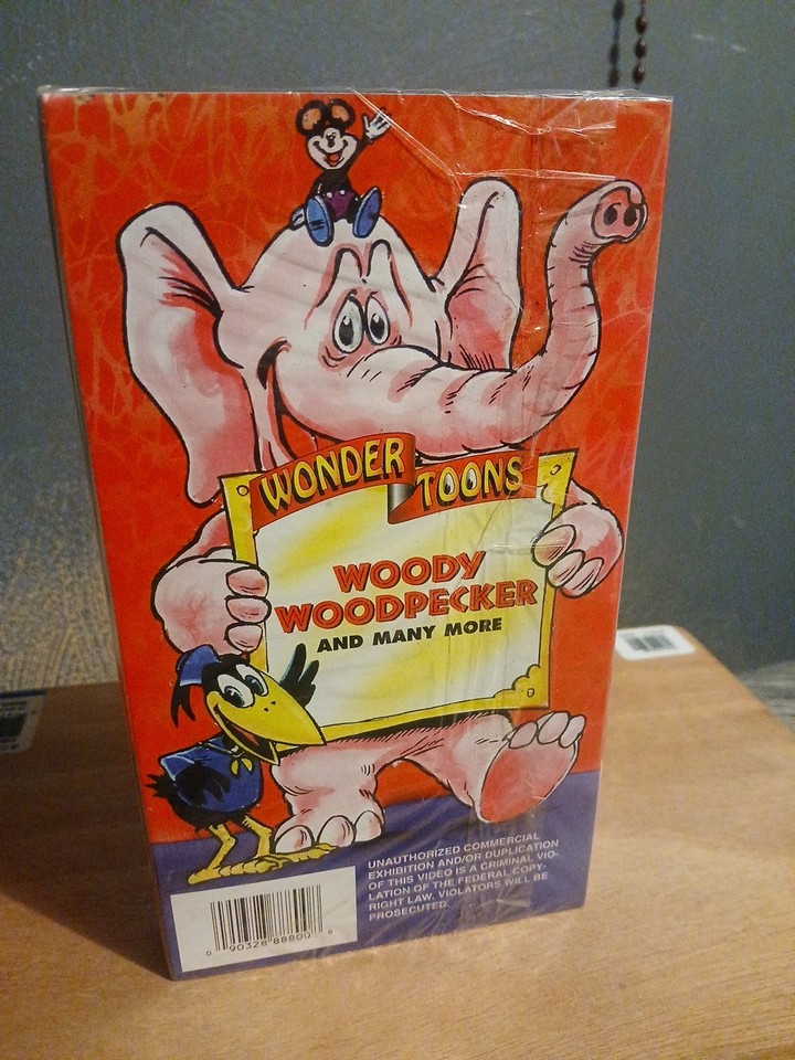 Wonder Toons Woody Woodpecker VHS Video Tape Vintage Cartoon | eBay