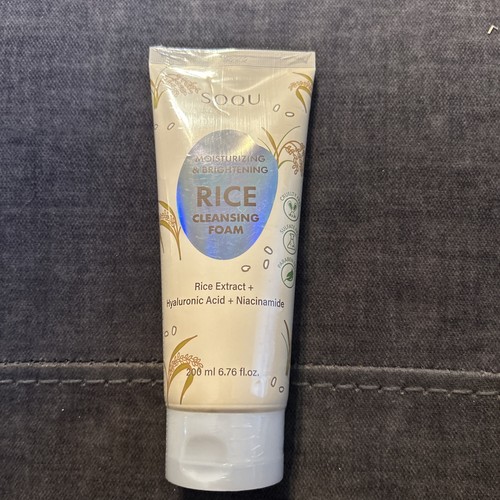 SOQU Rice Cleansing Foam Moisturizing & Brightening Extract Hyaluronic ...