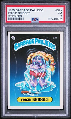 1985 Topps OS1 Garbage Pail Kids Series 1 FRIGID BRIDGET 32a Matte Card ...