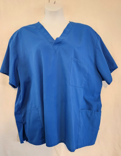 Cherokee Workwear Royal Blue Size 4XL Scrub Top | eBay