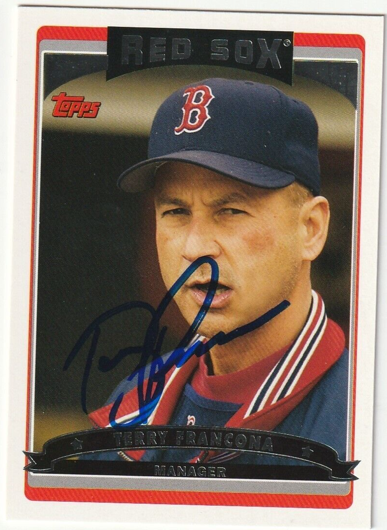 TERRY FRANCONA BOSTON RED SOX SIGNED 2006 TOPPS CARD #595 | eBay