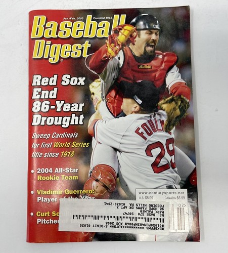 Baseball Digest Boston Red Sox World Champions January/February 2005 ...