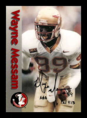1996-97 Florida State Seminoles Seniors Team Issue Wayne Messam BXCP01 ...