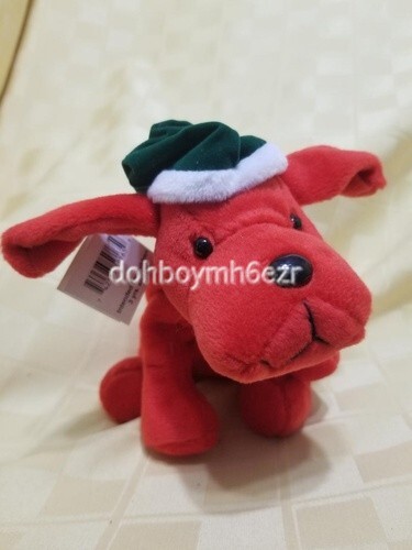 Vintage 1998 Petco Pet Pals Holiday Red Ruff Dog Christmas plush Bean ...