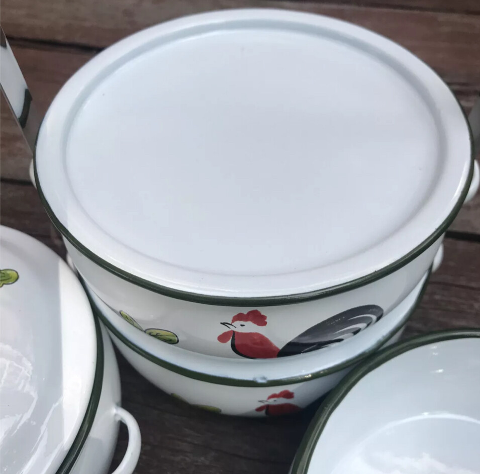 Thai Traditional Enamelware Penquin Brand Lampang Chicken Food ...